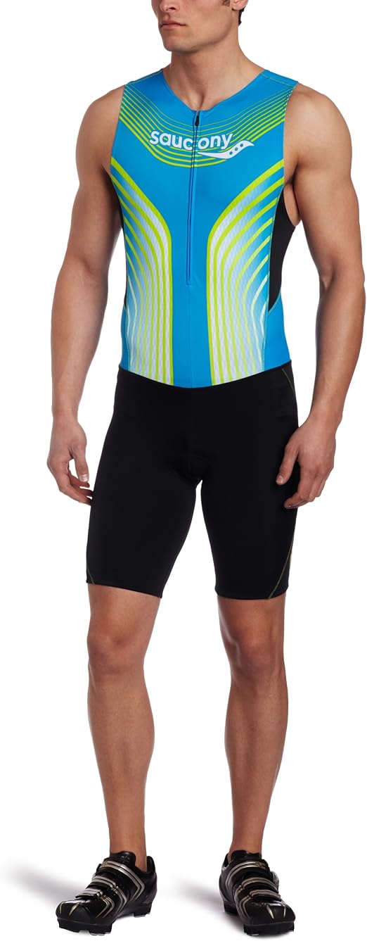 Saucony Tri Compression Suit - X Large Blue: Amazon.co.uk: Clothing