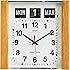 White 'Perpetual' Calendar Clock - G239A: Amazon.co.uk: Kitchen & Home