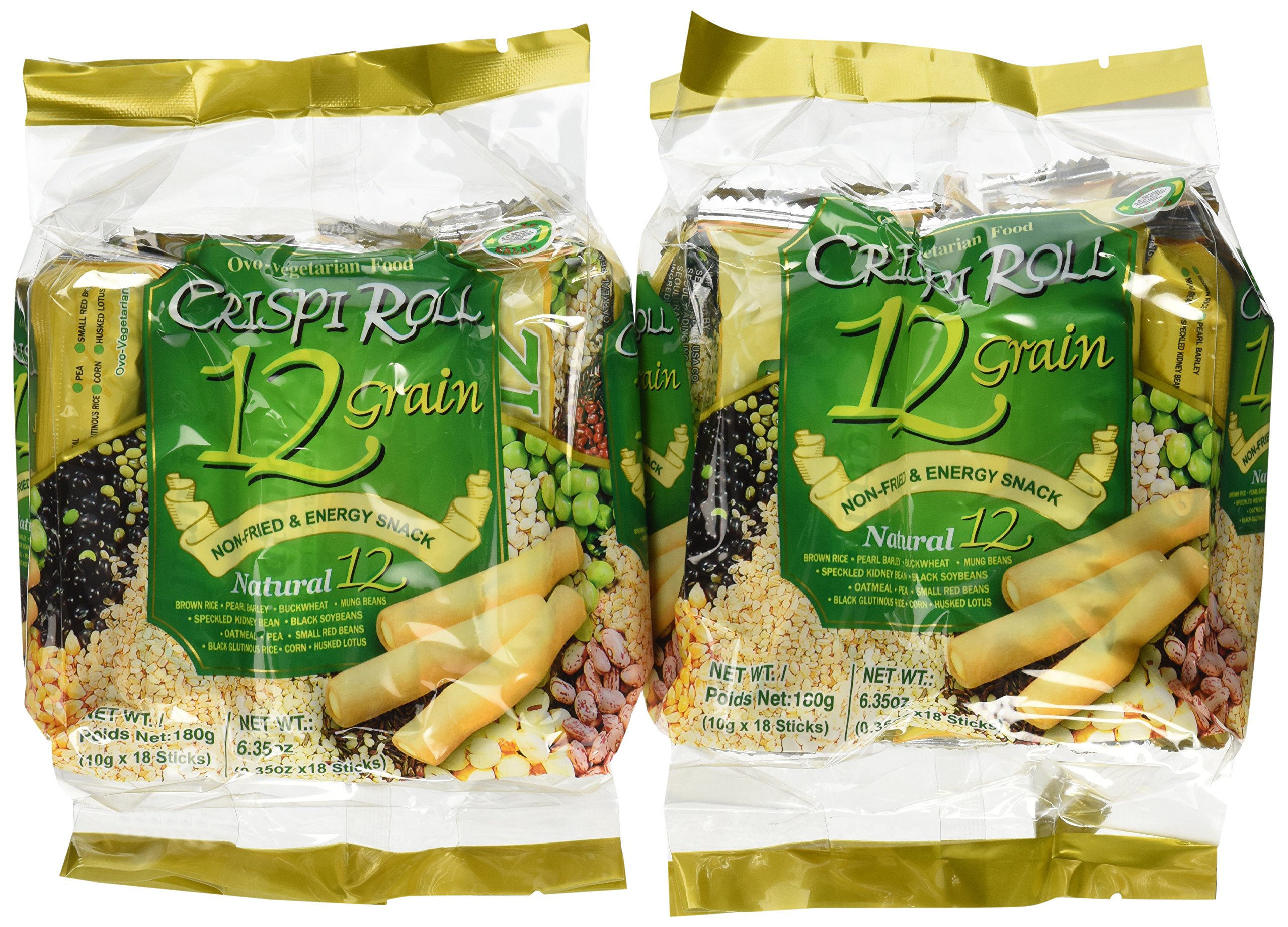 Amazon.com: Korean Premium Multi Whole Grain Baked Crispy Rolls 180g: