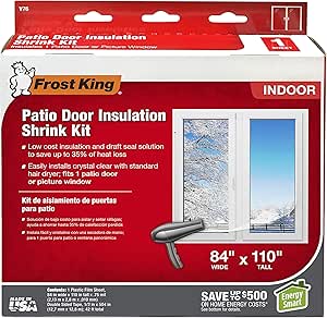 Frost King V76H Shrink Window Kit 84-Inch by 110-Inch, Clear ...