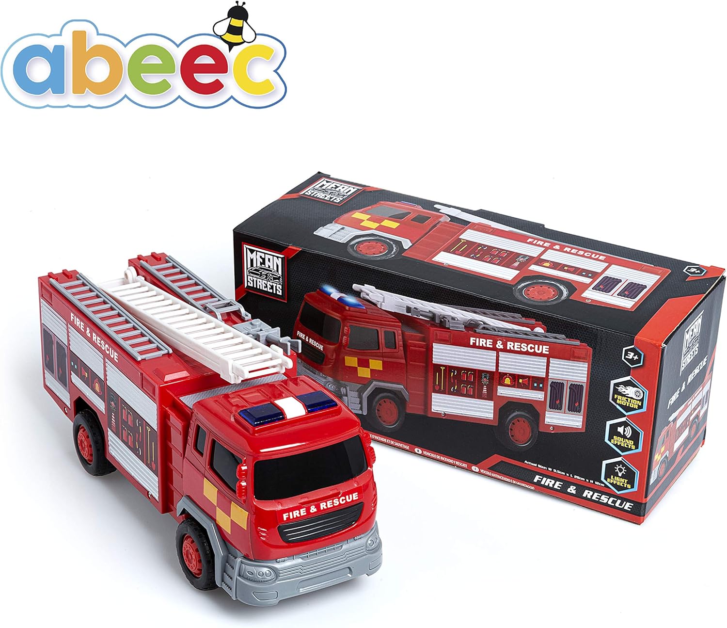 abeec Fire Engine – Fire Engine Toy with Light and Sound Effects for ...
