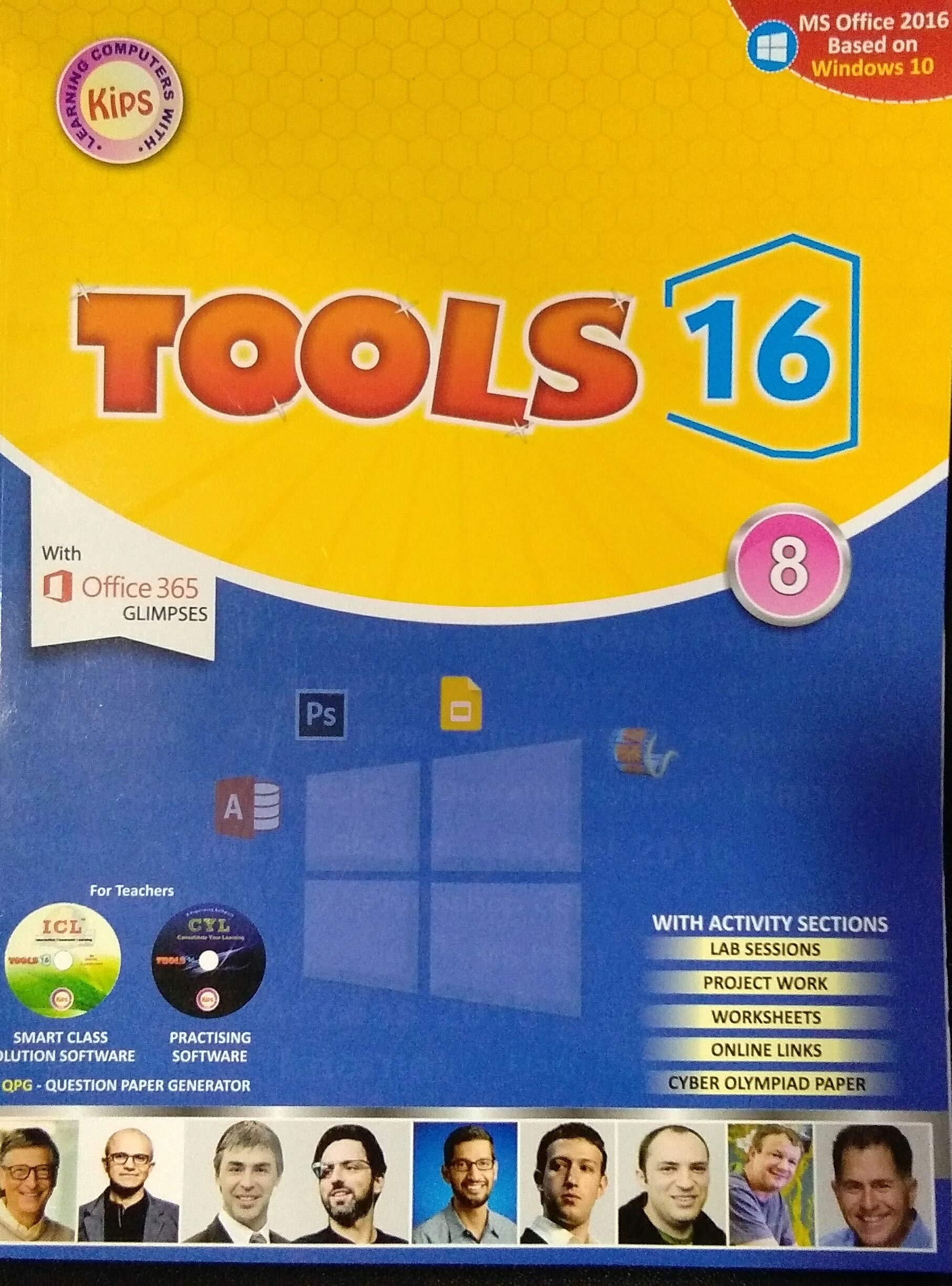 Kips Tools 16 Based On Windows 10 With MS Office 2016 For Class 8 