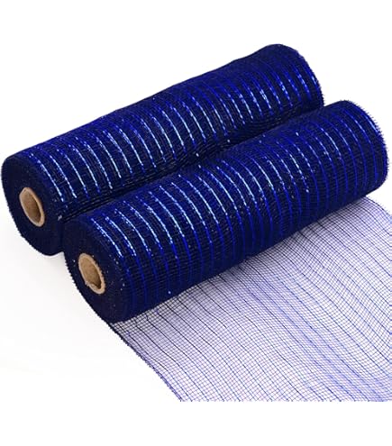 Cintas Para Lazos JStnana 3 Rolls Royal Ribbon For Wreath Making Blue ...
