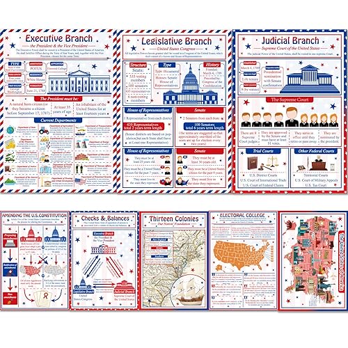US Government Posters Social Studies Classroom Decorations History ...