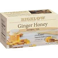 Amazon.com : Bigelow Tea Ginger Honey plus Zinc, 18 Count (Pack of 6 ...