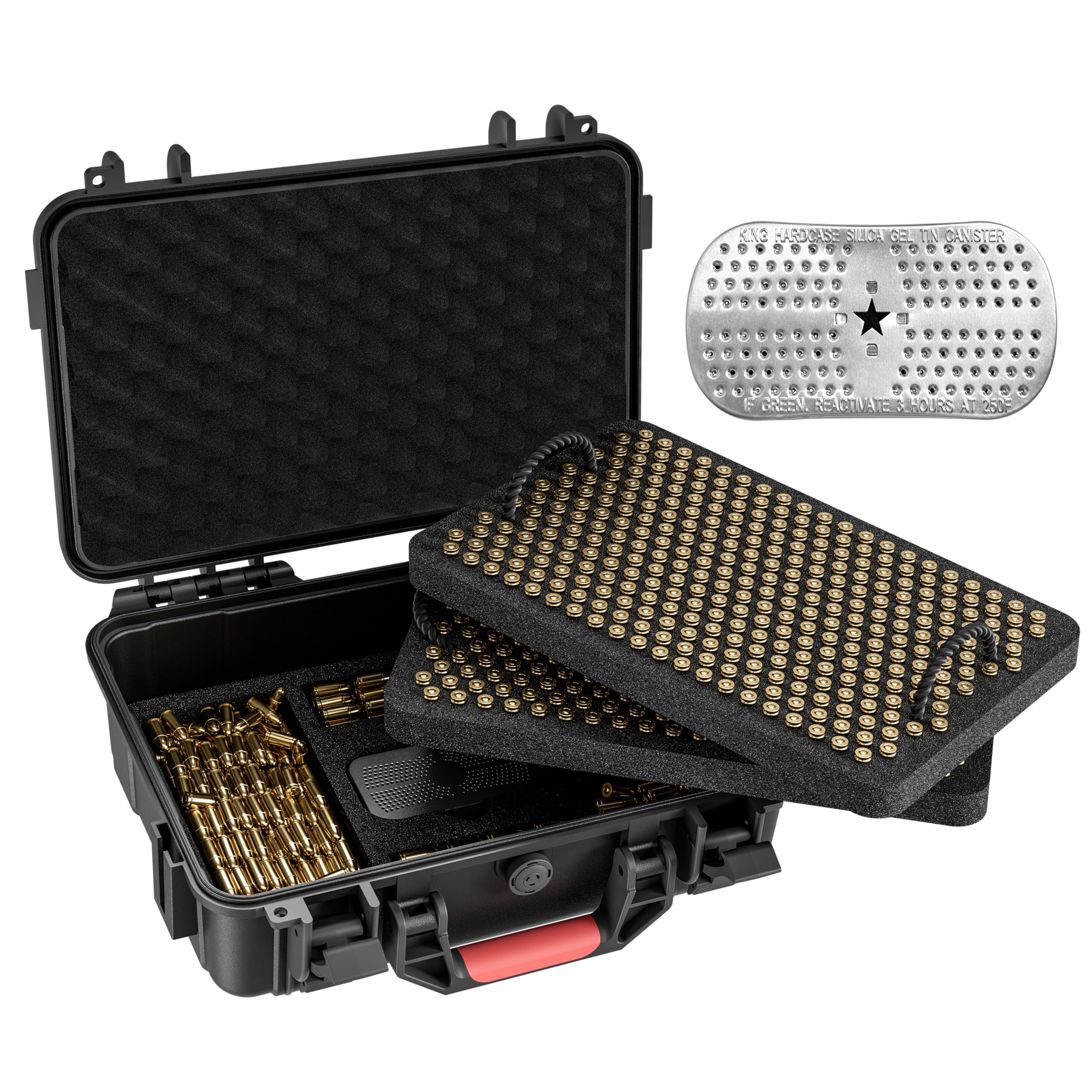 Kinghardcase 600-700 Round 9mm Ammo Storage Case - Travel Safe/Mil Spec ...