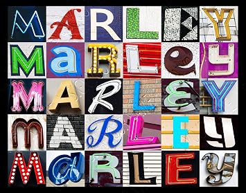 Amazon.com: Marley Personalized Name Poster Using Sign Letters - 11"x14 ...