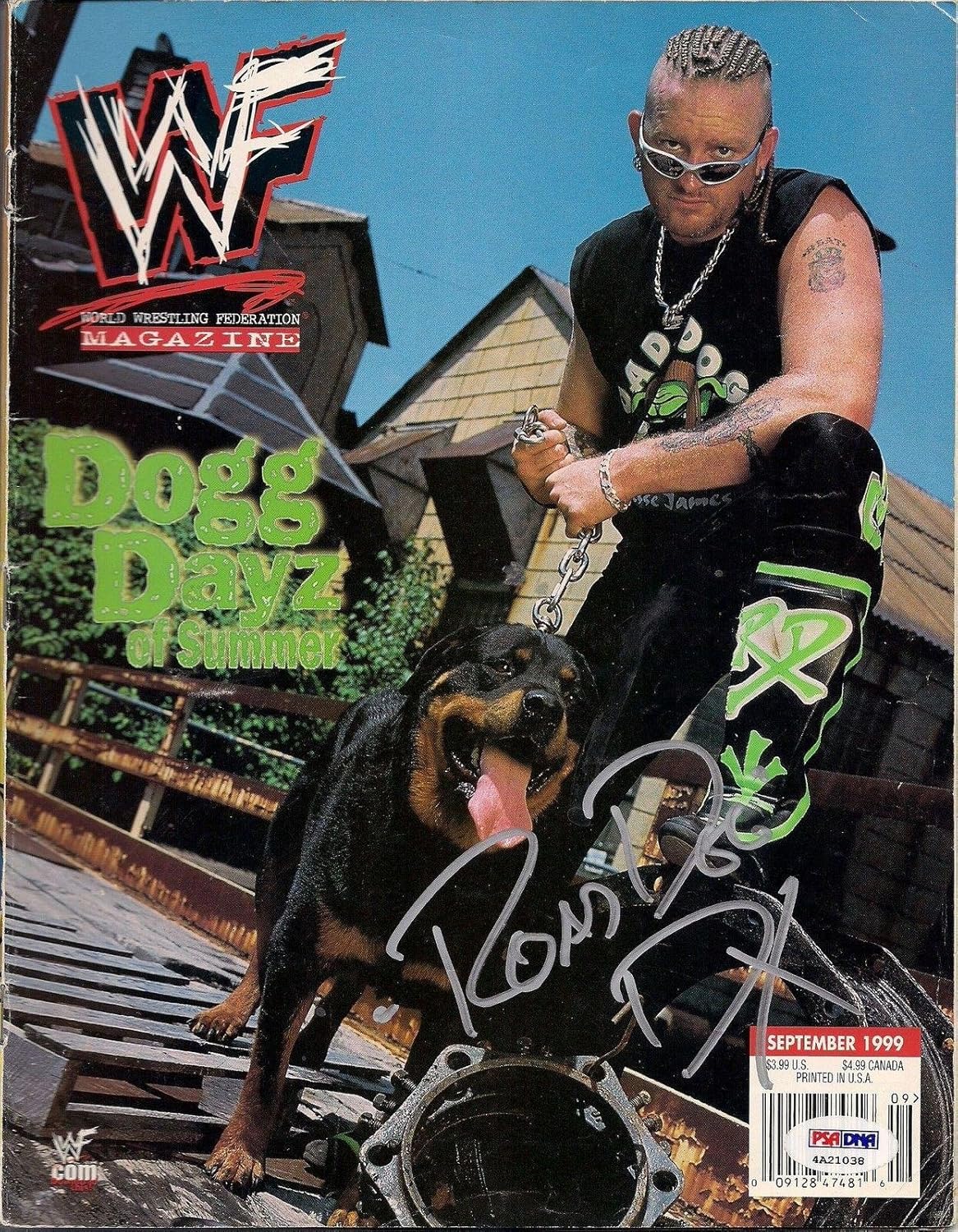 Road Dogg Jesse James Signed 1999 WWE Magazine PSA/DNA COA Auto'd ...
