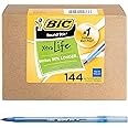 Amazon.com : BIC Round Stic Xtra Life Ballpoint Pen, Medium Point (1.0mm), Blue, Flexible Round ...