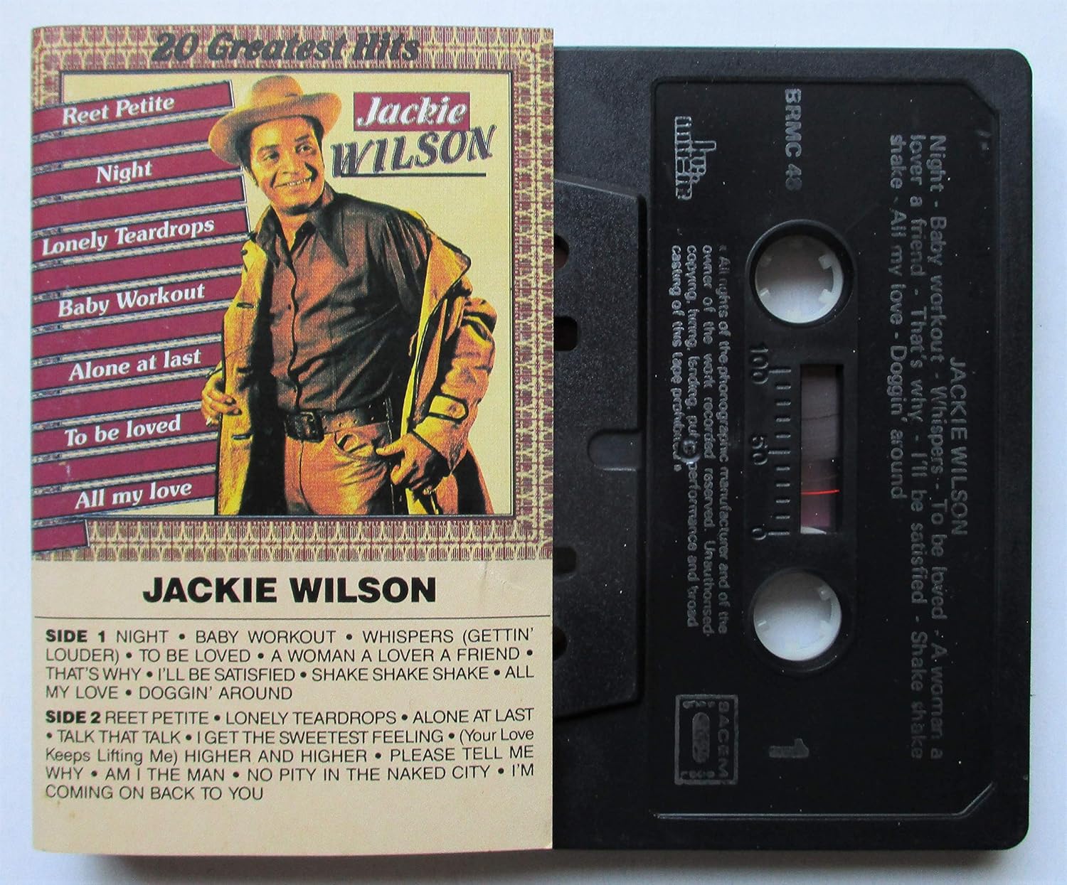 Jackie Wilson - 20 Greatest Hits - Cassette: Amazon.co.uk: CDs & Vinyl