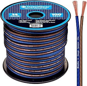 Amazon.com: InstallGear 14 Gauge AWG 100ft Speaker Wire True Spec and ...