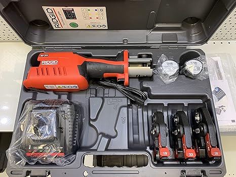 RIDGID RP 241 Akku 12V/2,5Ah Kompakt Presswerkzeug/Pressmaschine + 3 ...