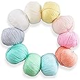 Amazon.com: Studio Sam Pure Cotton Yarn Set for Knitting and Crochet ...