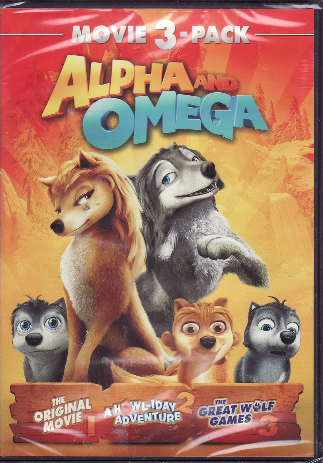 Alpha and Omega Movie 3 Pack 1 The Original Movie / 2 A Howl-iday ...