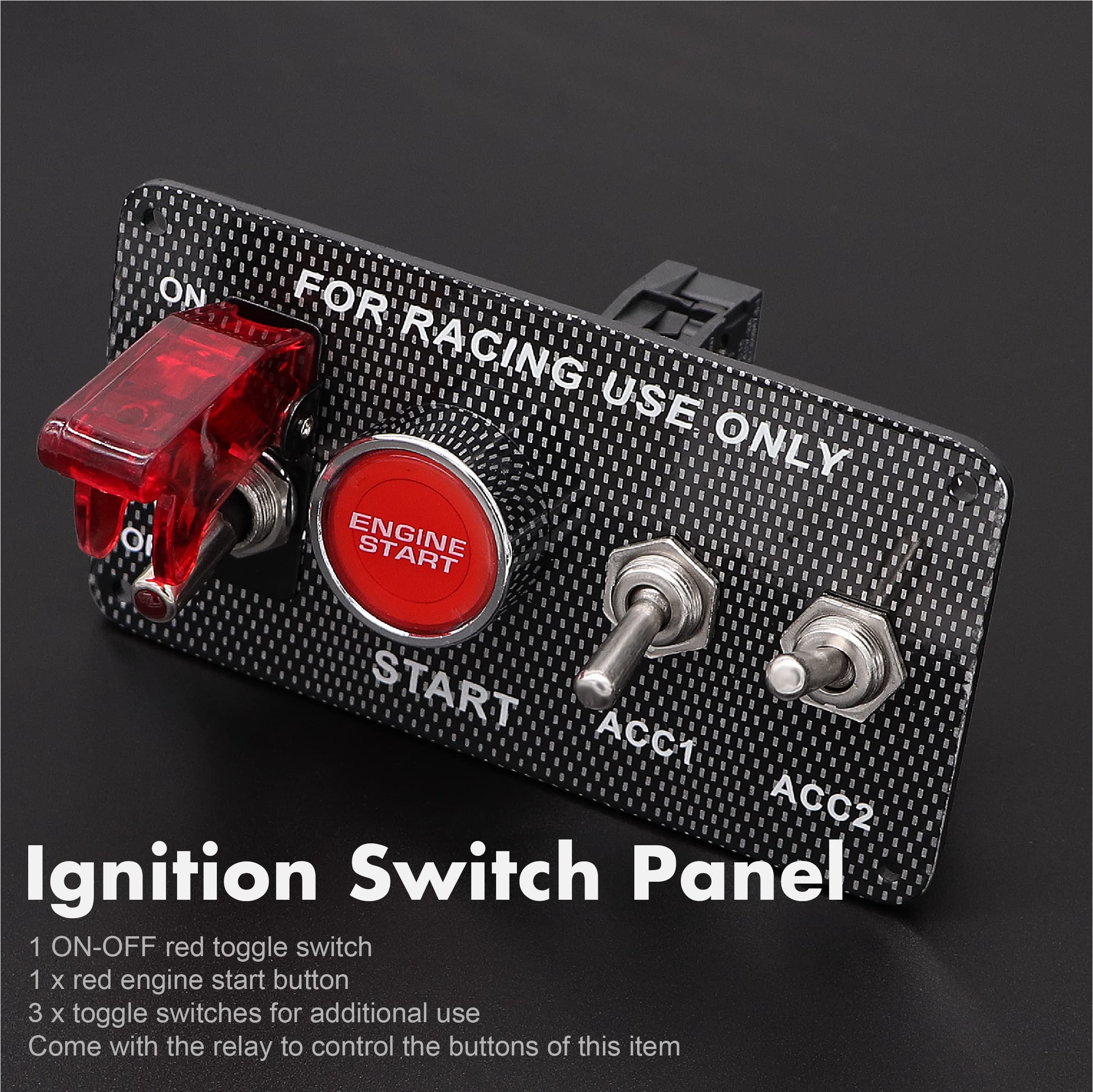 Mua Taxutor Ignition Switch Panel Kit, DC 12V 4 in 1 Car Engine Start ...
