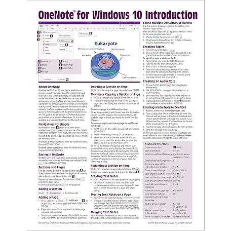 Mua OneNote for Windows 10 Introduction Quick Reference Guide - Windows ...