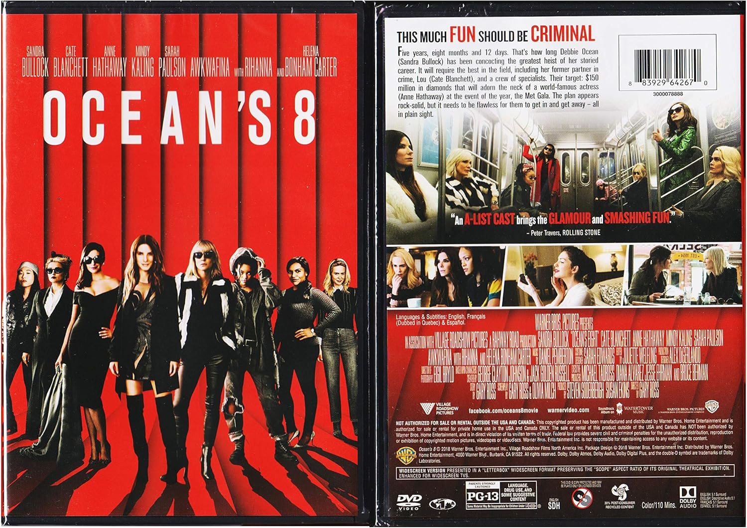 Ocean's 8: Amazon.co.uk: DVD & Blu-ray