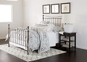 Amazon.com: Ethan Allen Danby Iron Bed, Queen, Graphite : Home & Kitchen