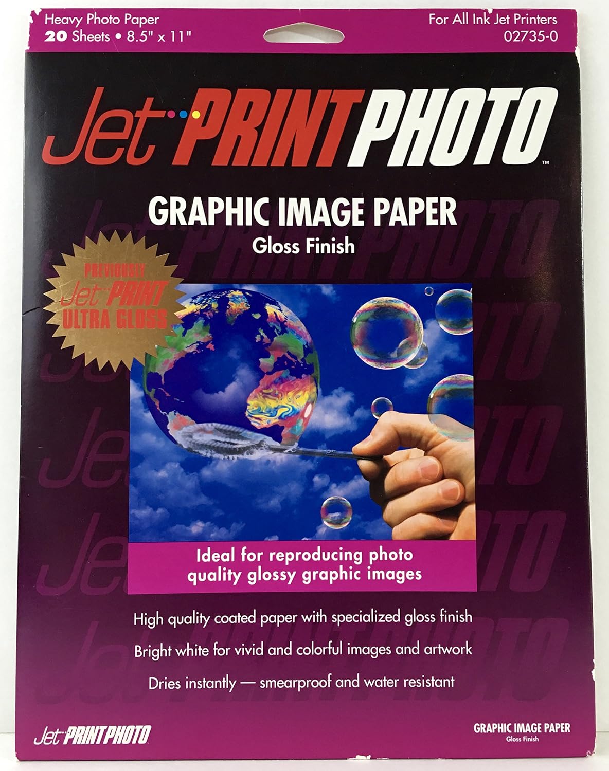 Amazon.com : Jet Print Photo Graphic Image Paper Ultra Gloss : Photo ...
