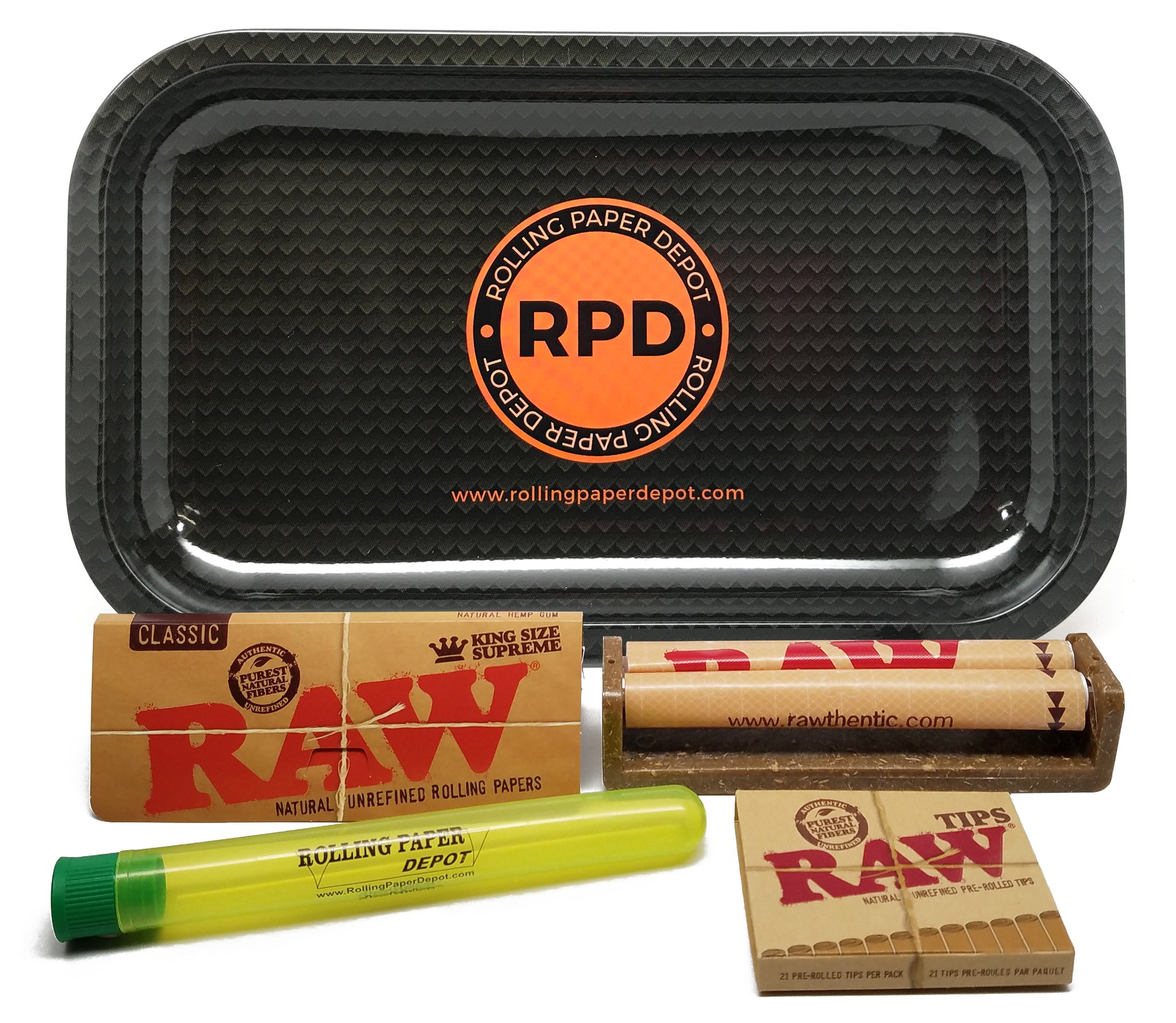 stoner420 - Bundle - 5 Items - RAW King Size Supreme, 110 Roller and ...