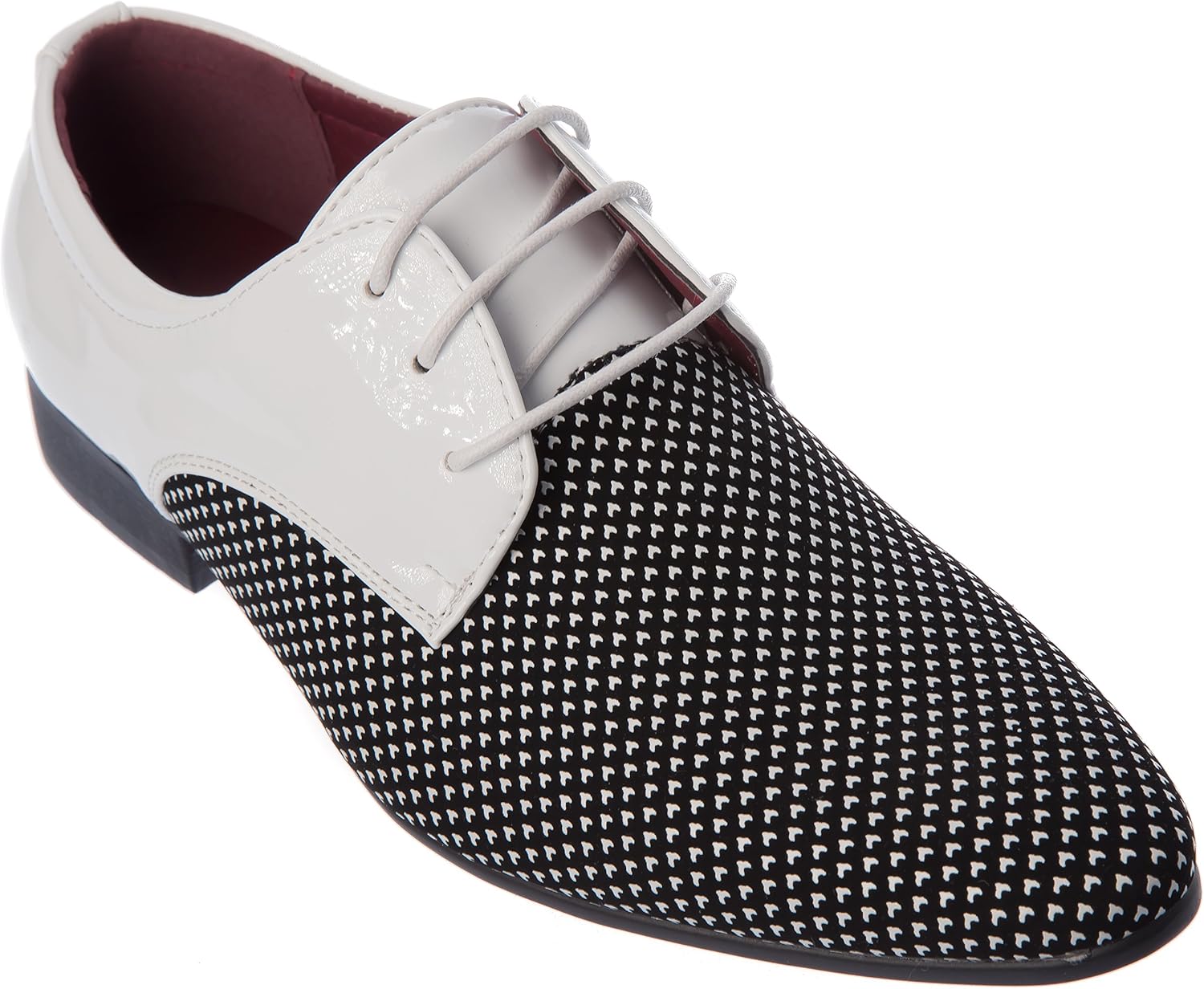 Alberto Fellini Mens Oxford Lace-Up White Black Dress Shoes Size 13 ...
