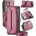 Amazon.com: Strapurs Crossbody Wallet Case Compatible with Samsung Galaxy S22 Ultra 5G RFID ...