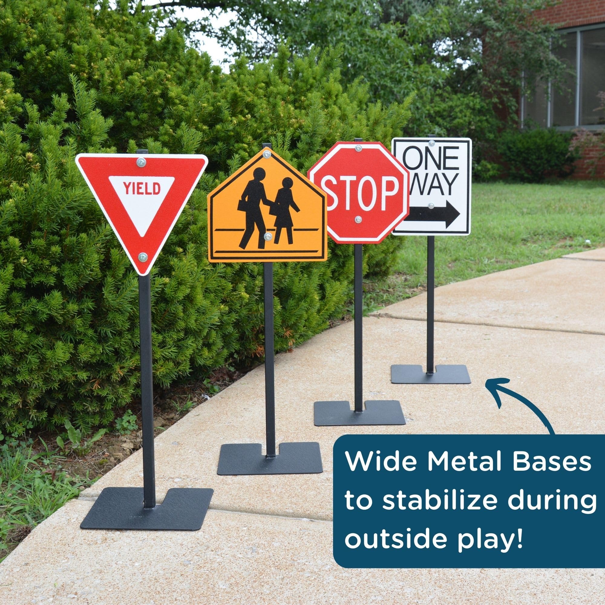 Mua Children’s Factory Traffic Signs Set of 4, Outdoor Play Equipment ...