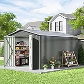 Amazon.com : AirWire 10x10 FT Outdoor Storage Shed, Garden Shed with ...