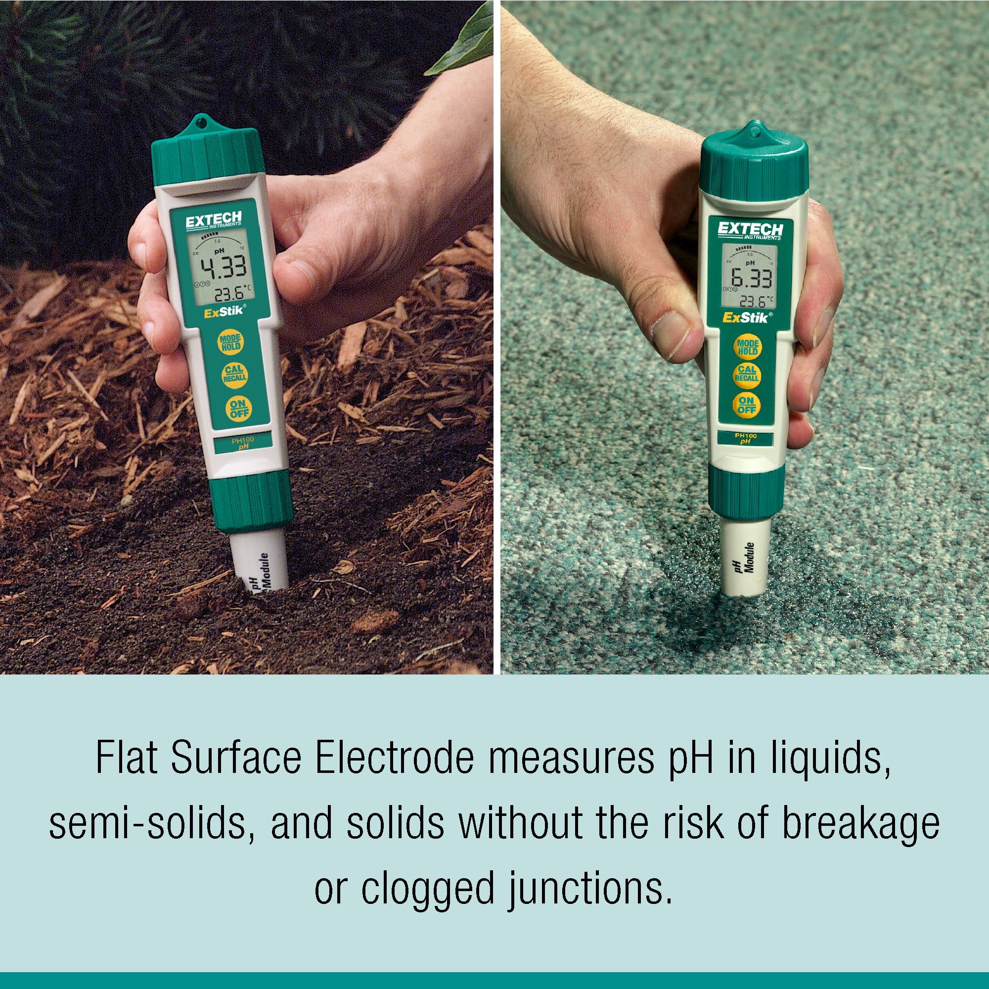 Mua Extech PH100 Waterproof ExStik II pH Meter Kit with Flat Surface ...