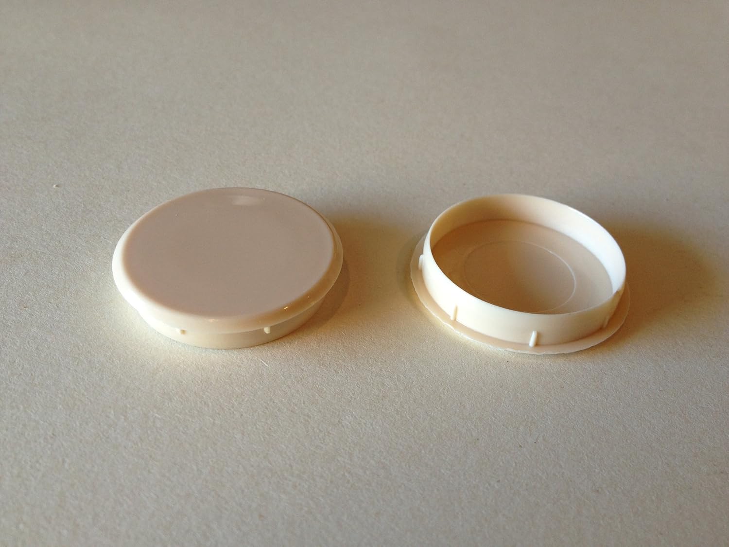 Hinge and Bracket Supplies 35Mm Hinge Hole Cover Caps 10 Pces Beige ...