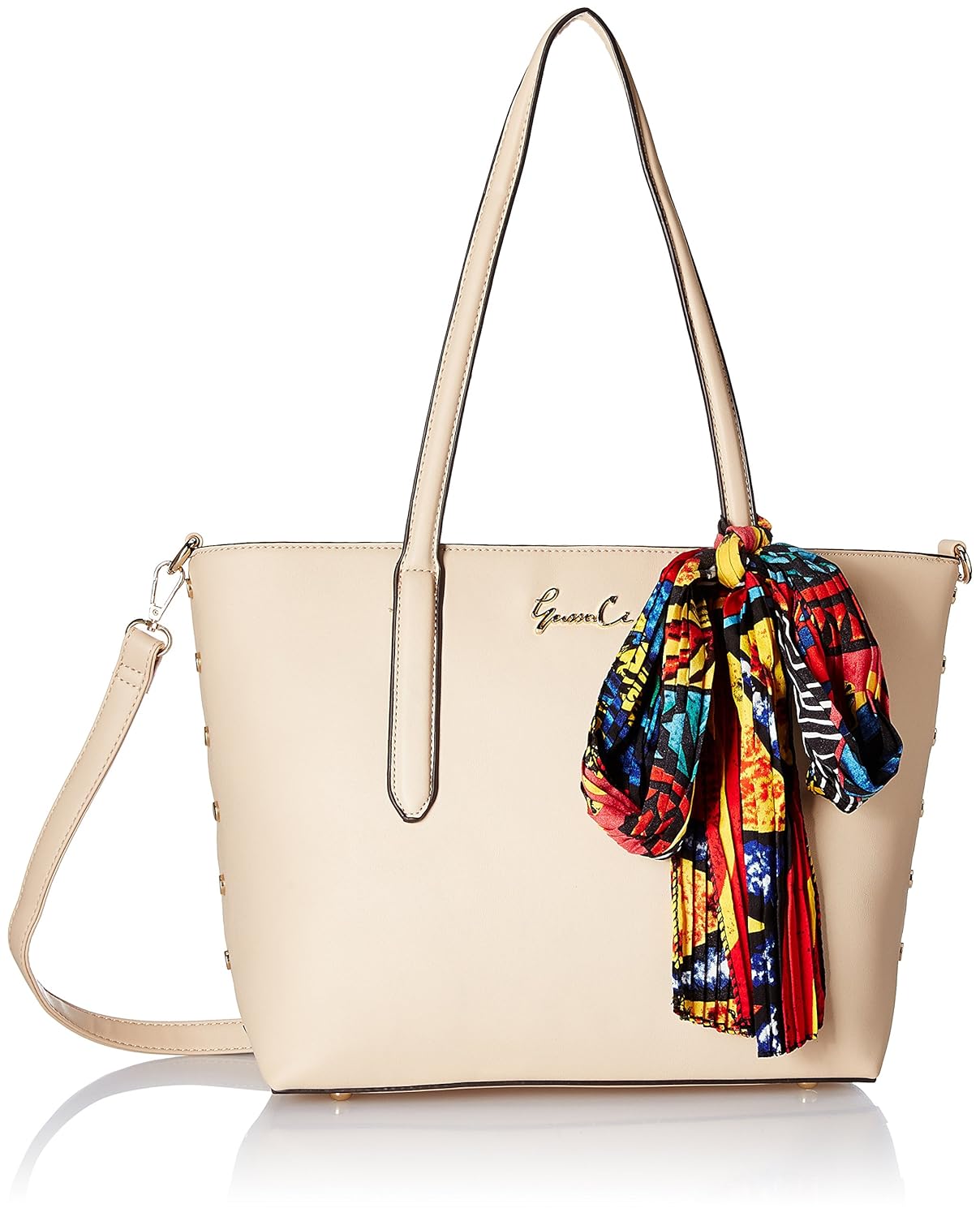 Buy Gussaci Italy Women Handbag (Apricot) at Amazon.in