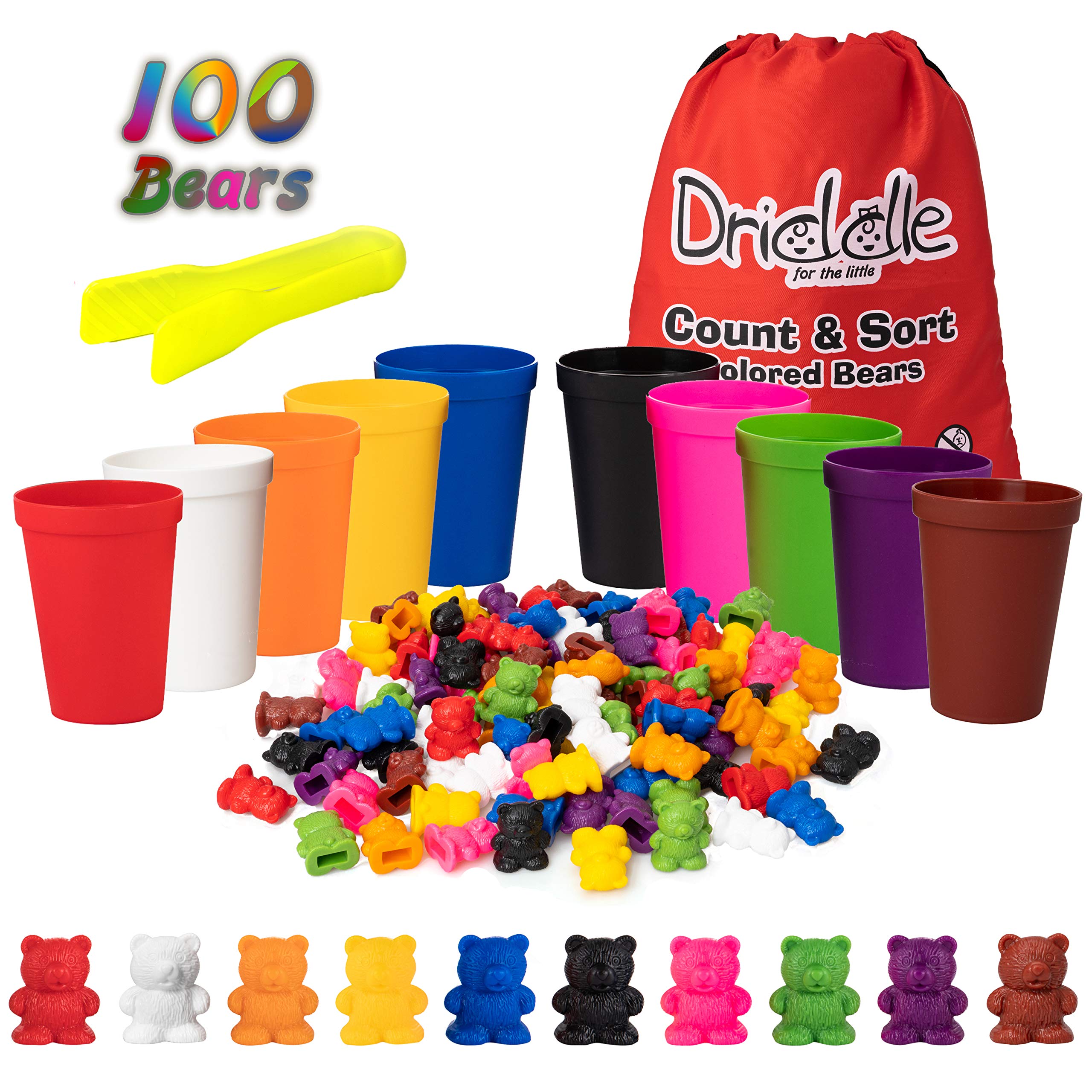 Mua Colorful Counting Bears with Matching Cups - 100 Bears - Sort ...