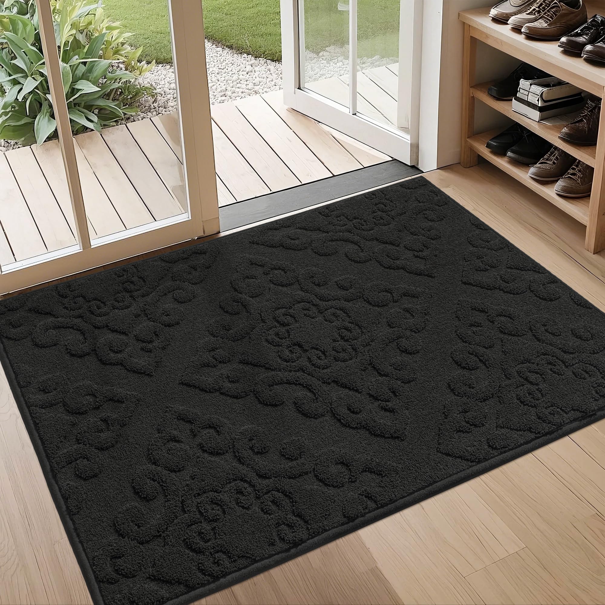 COSY HOMEER-Door-Mat-Non-Slip-Entryway-Rug 32”x48” Absorbent Welcome ...