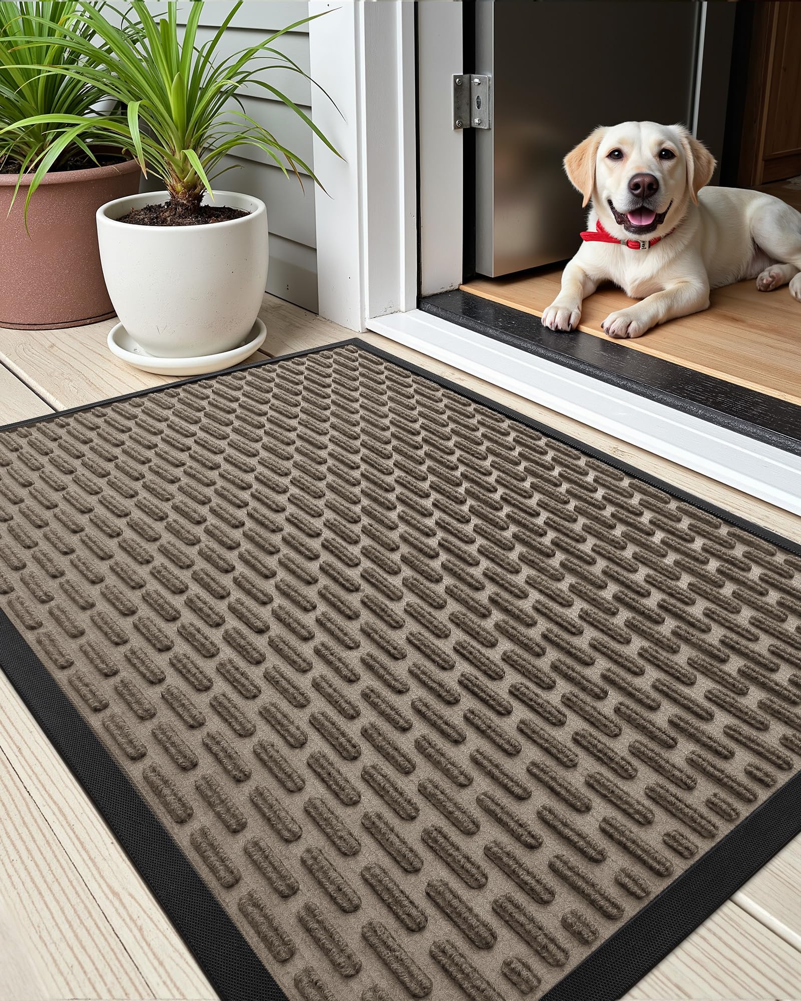 Color&Geometry Large Outdoor Mat for Front Door Home Entrance Outside ...