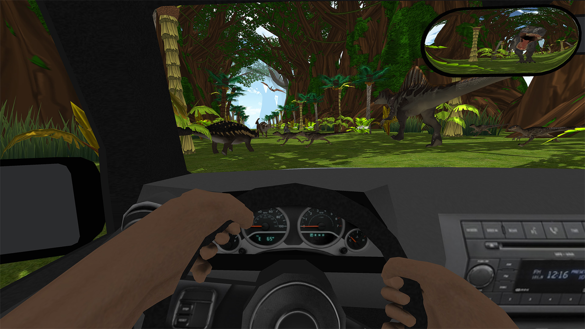 T-Rex Escape Dino Park - Jeep Chase Jurassic Dinosaur Games: Amazon.com ...