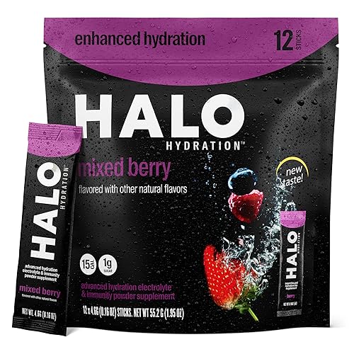 HALO Hydration - Electrolyte Drink Mix | Hydration Powder Packets ...