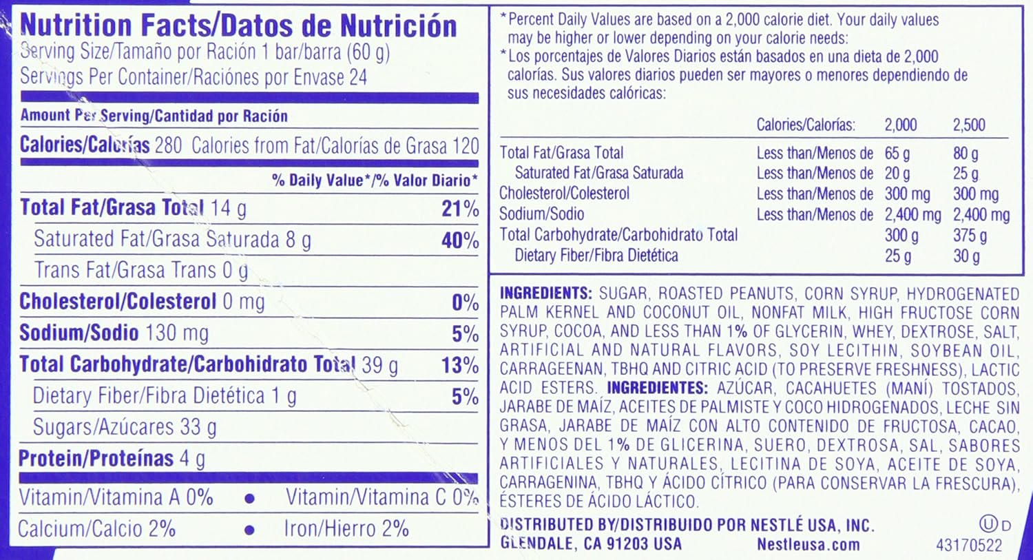 baby ruth mini calories