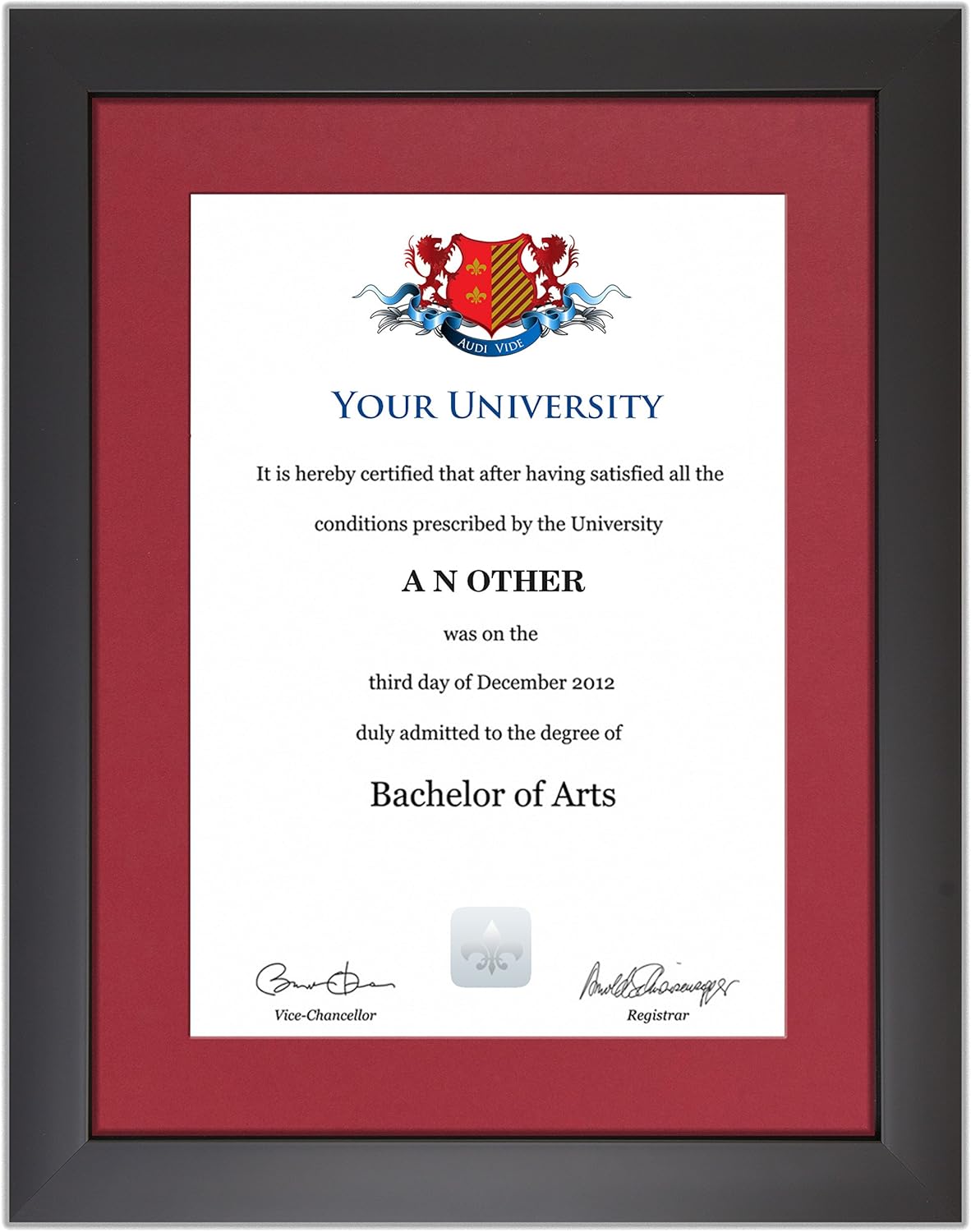 Graduation Certificate Frame – Modern Style (Certificate not Included ...