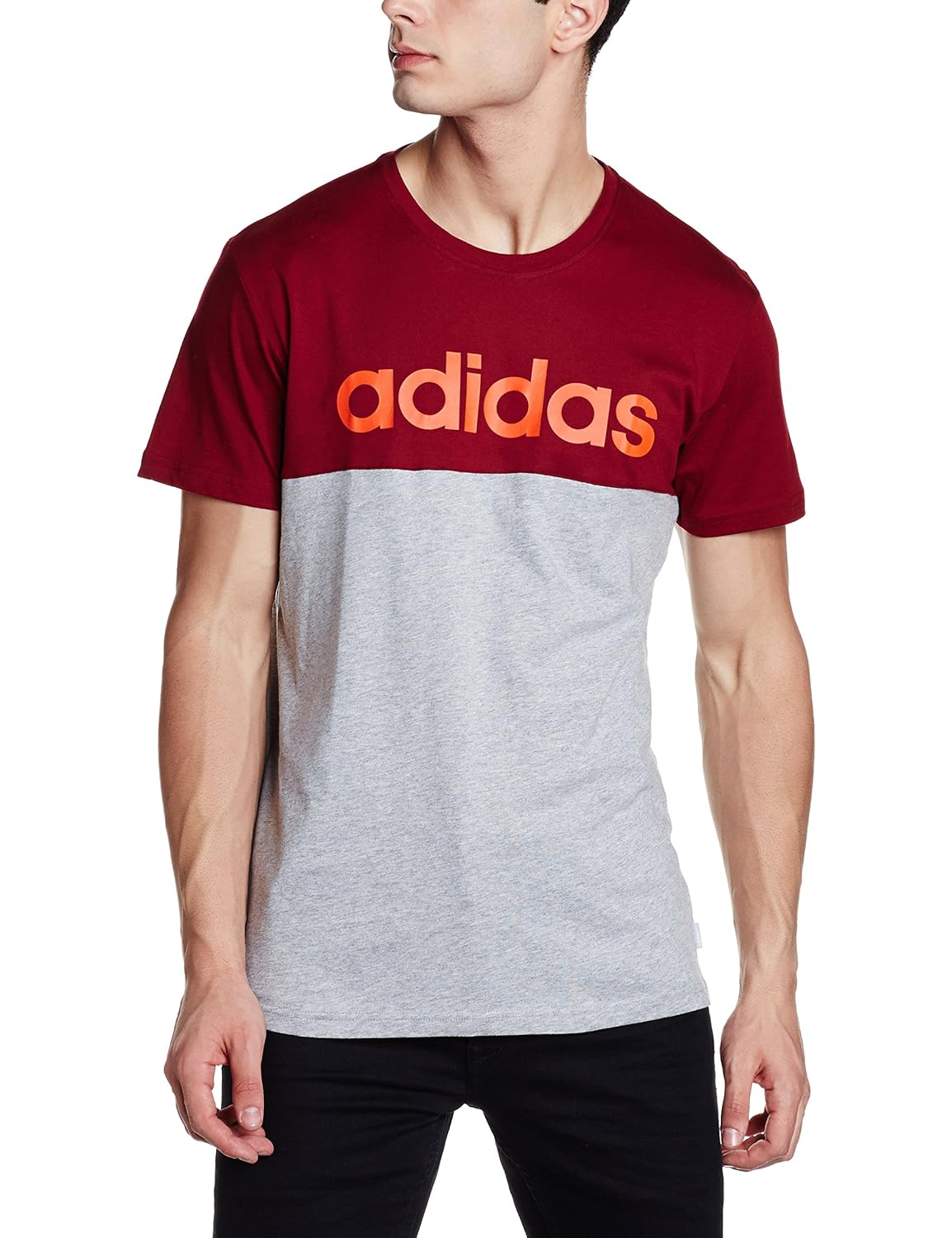 Buy Adidas Men's Plain Regular Fit T-Shirt at Amazon.in