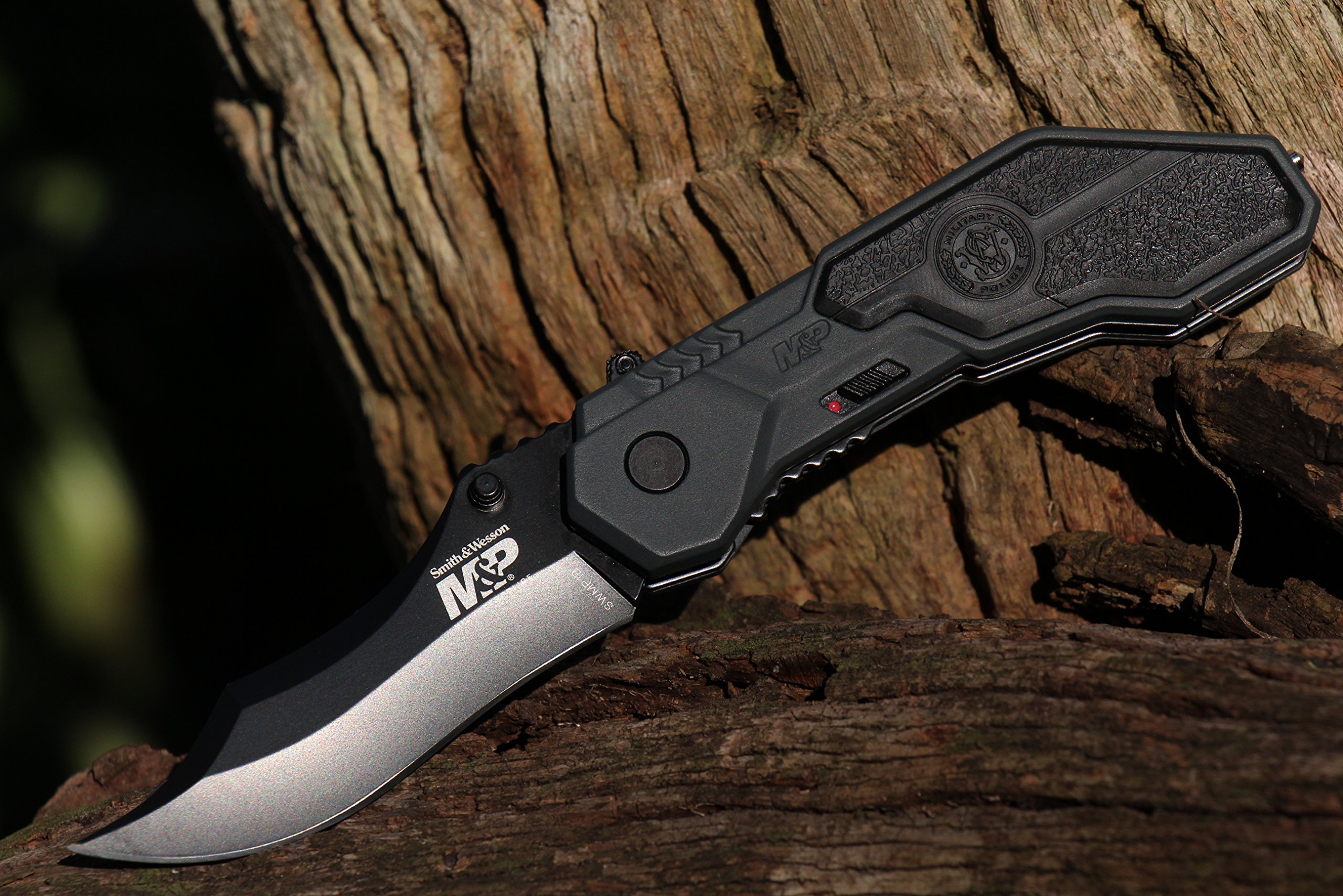 Smith & Wesson M&P SWMP1B 7.1in Stainless Steel Assisted Folding Knife ...