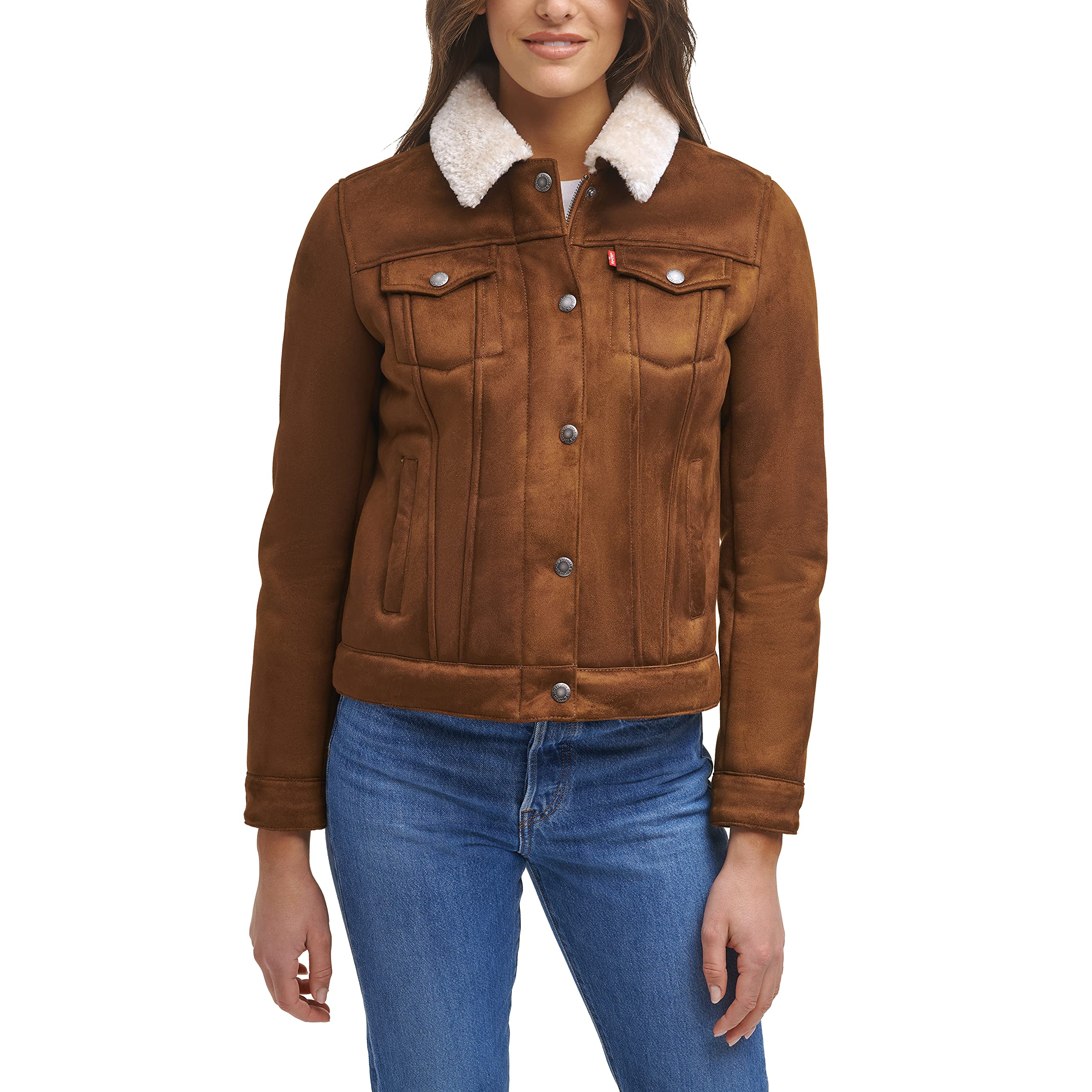 Levi's Women's Classic Sherpa Lined Trucker Jacket (Standard & Plus ...