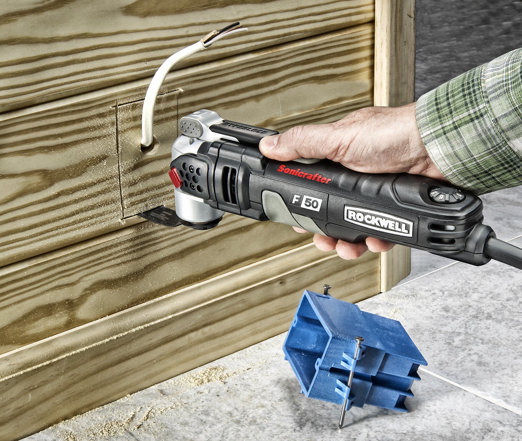 Rockwell 4.0 Amp Sonicrafter F50 Oscillating Multi-Tool, Variable Speed ...