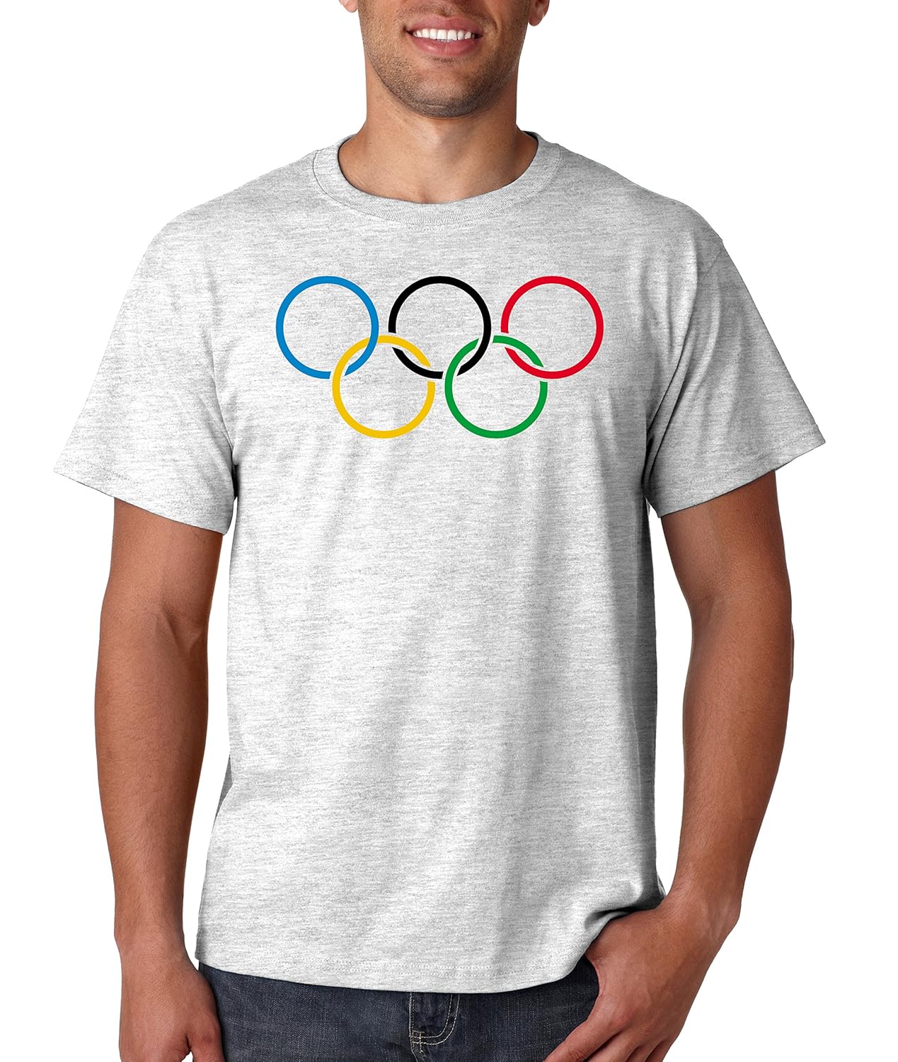 Amazon.com: Olympics Rings Logo T Shirt Vintage Retro Style Track Swim ...