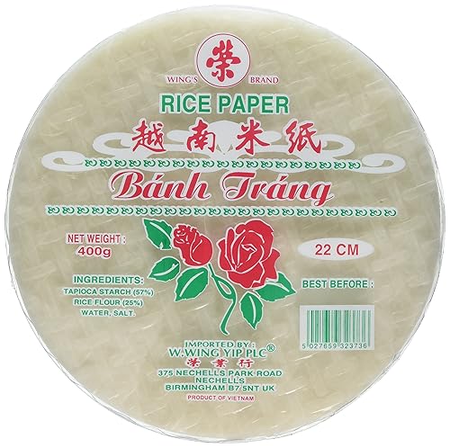 Rice Paper (Spring Roll Wrappers) 22cm 400g by Banh Trang: Amazon.co.uk ...