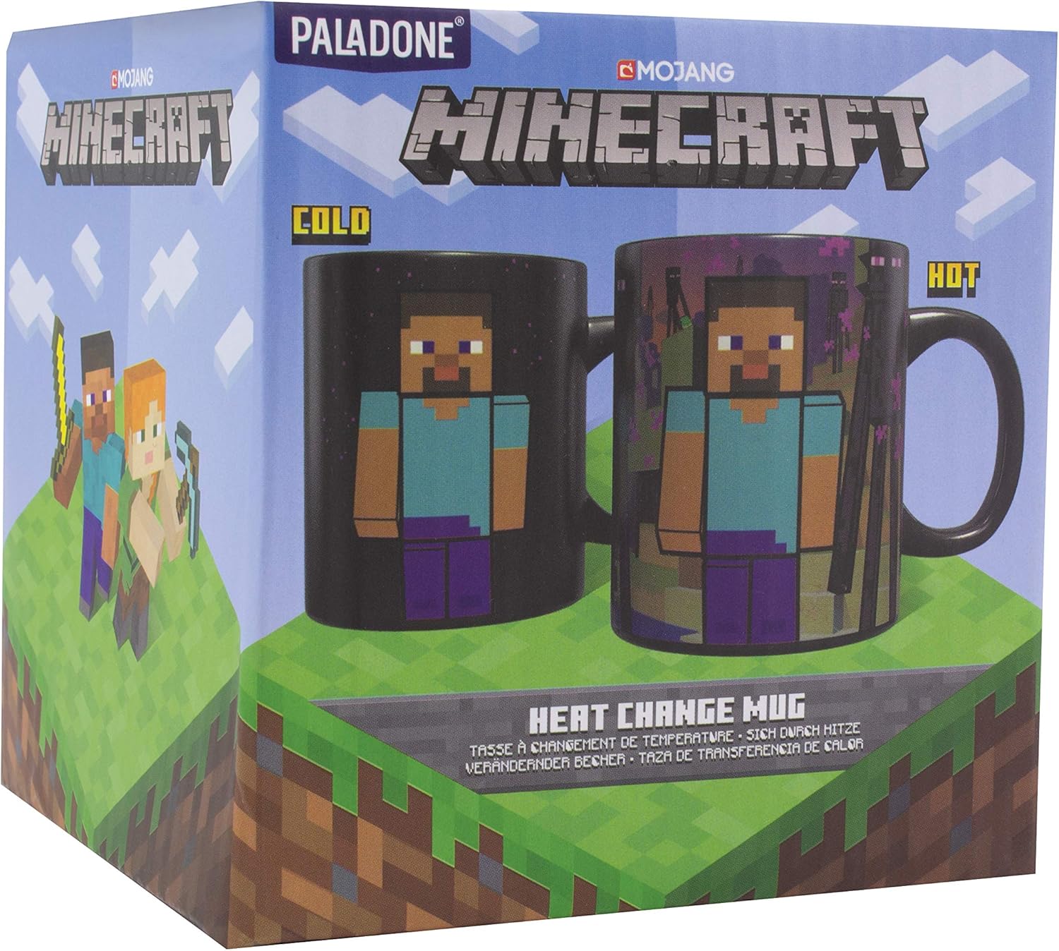 Paladone PP6583MCF Minecraft Enderman Heat Change Mug-Large Coffee Cup ...