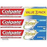 Amazon.com: Colgate Total Whitening Toothpaste Gel, 4.8 oz. (Pack of 3 ...