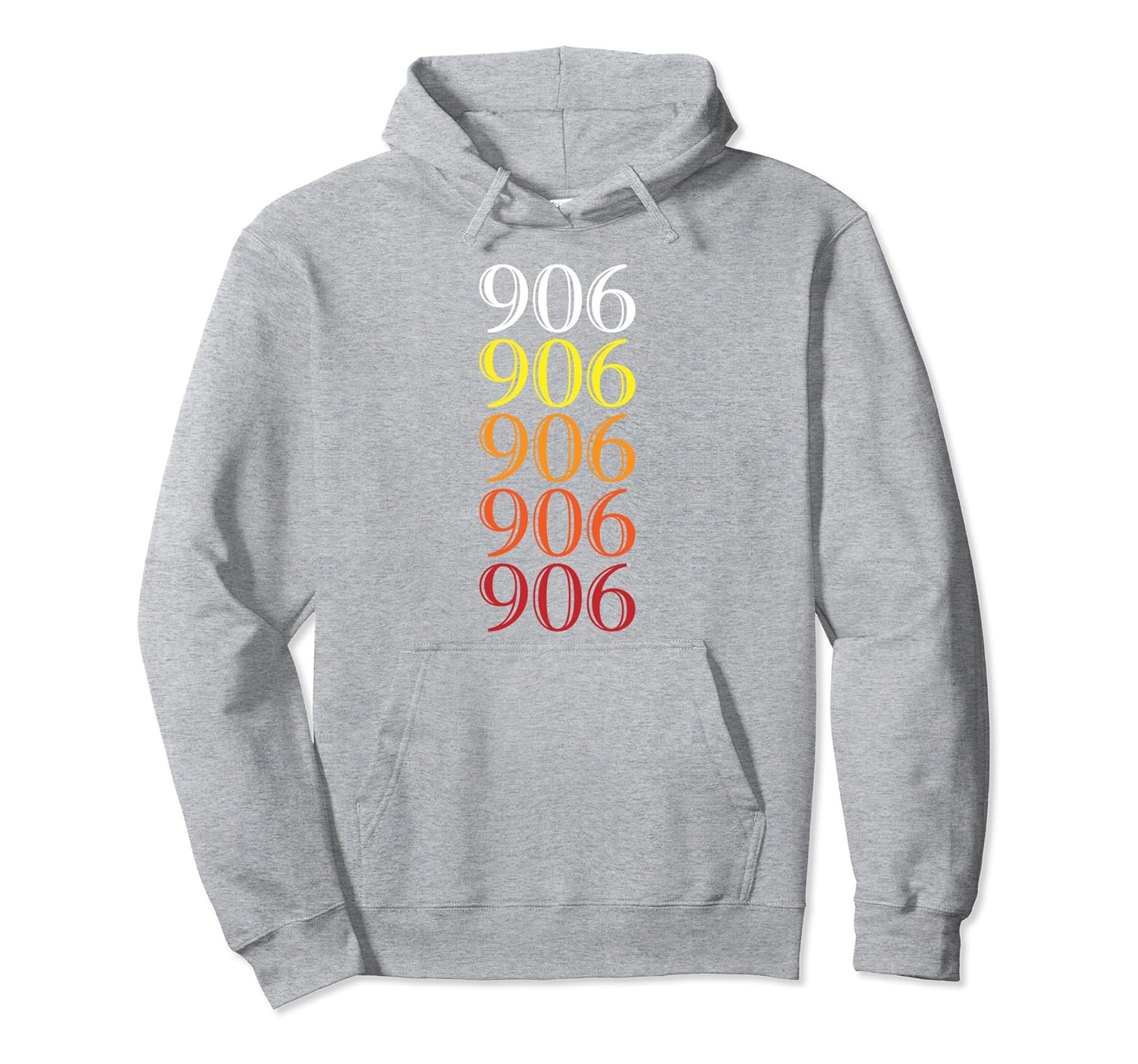 906 Area Code Hoodie Upper Peninsula Michigan MI Sweatshirt-4LVS
