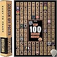 Amazon.com: Top 100 Must See Horror Movies Scratch off Poster - Easy to ...