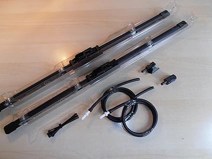 Wiper Blades and Washer Jets Kit .Clip to Wiper arms: Amazon.co.uk: Car ...