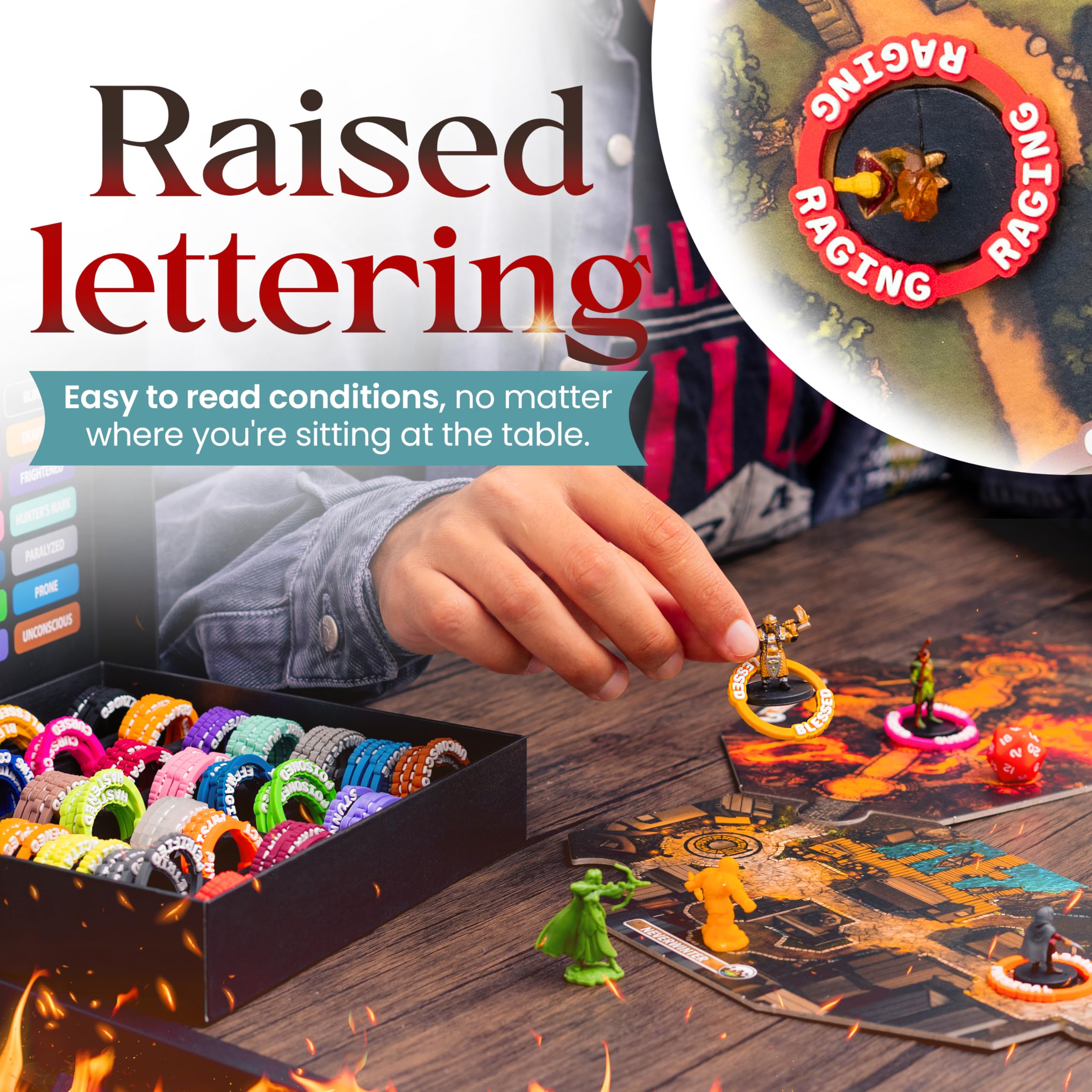 Mua Futhark DND Condition Rings Set: Eliminate Confusion with 112 ...